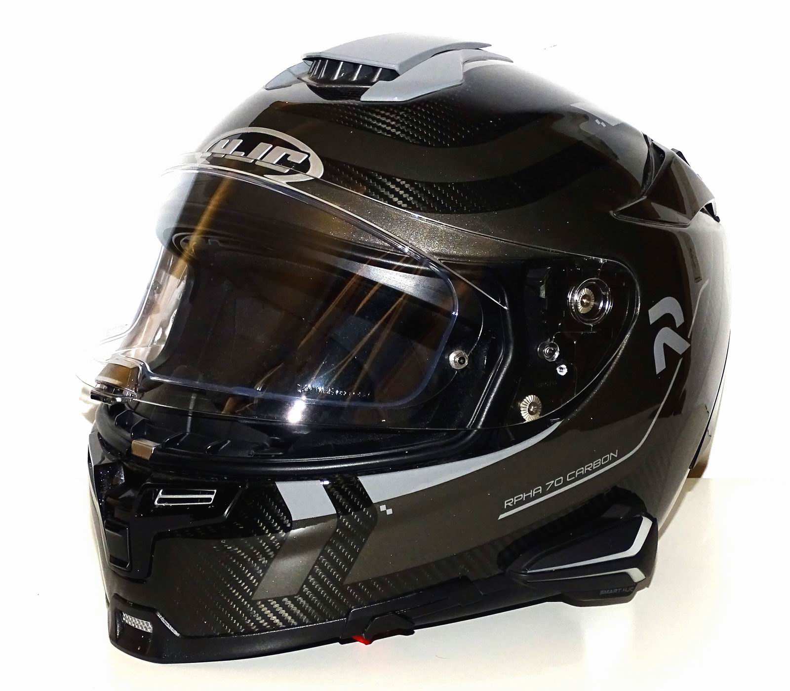 Kurvensurfer › Helme und Kommunikation › HJC – RPHA 70 Carbon „Reple“
